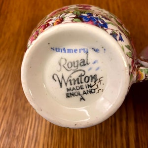 Royal Winton Grimwades Summertime Chintz Snack Set, Chintz Tennis Set ...