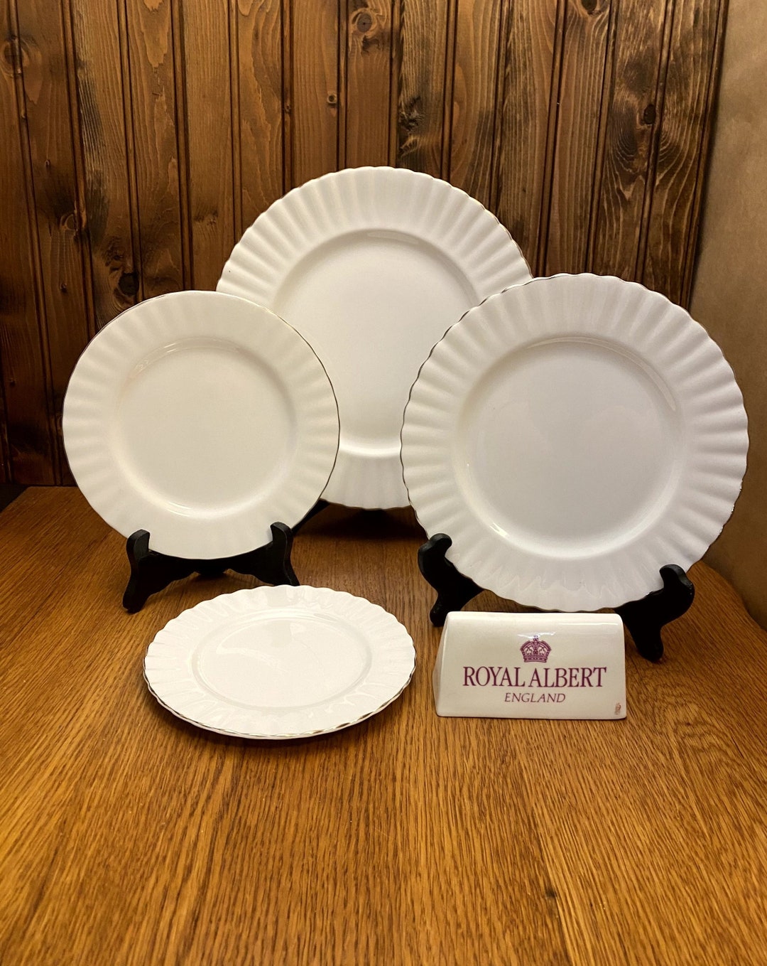 Royal Albert Chantilly Dinner Plates Salad Plates Dessert Plates and ...