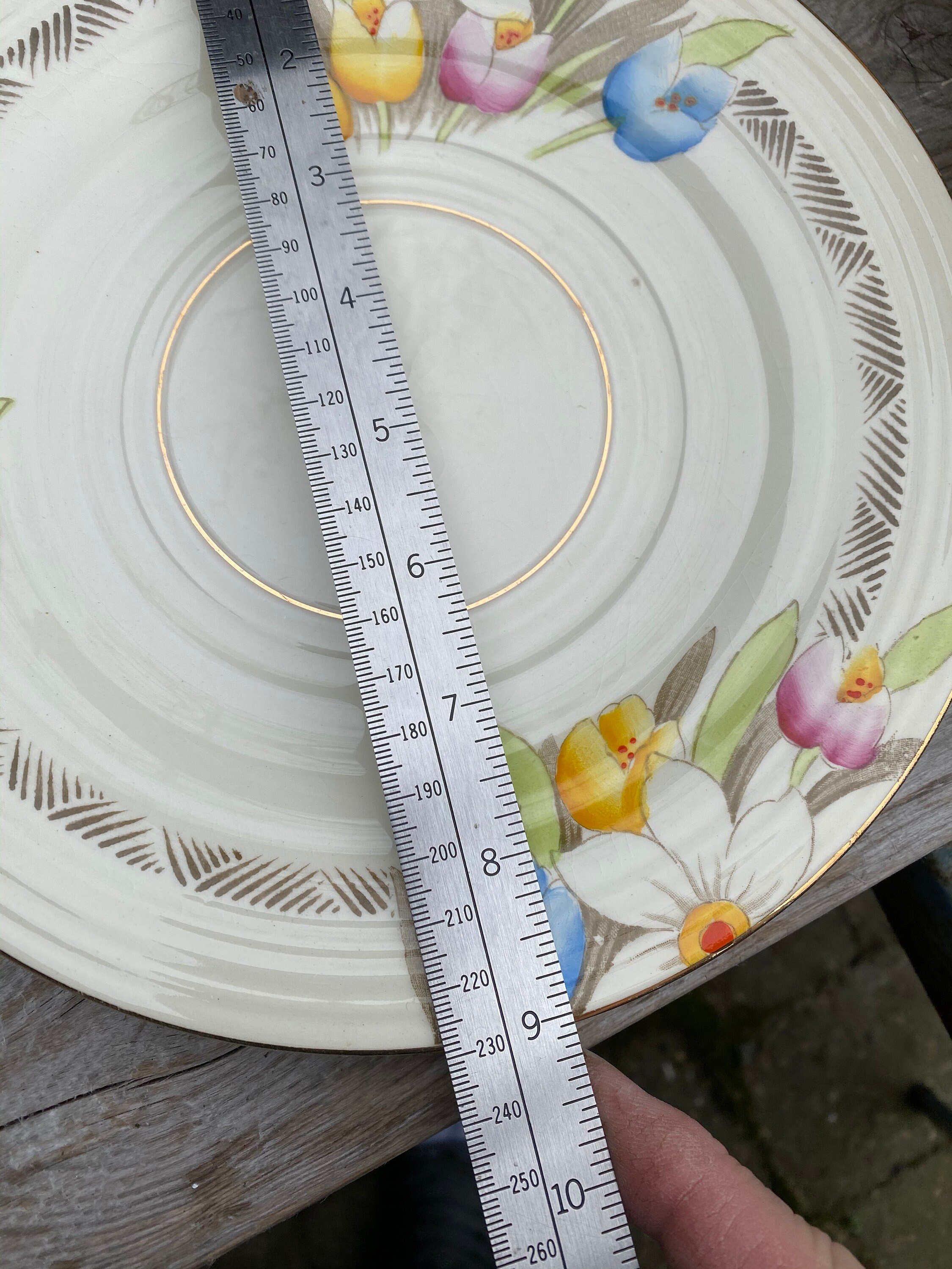 21 Piece Phoenix Ware Bouquet Dessert Set Hand Painted | Etsy