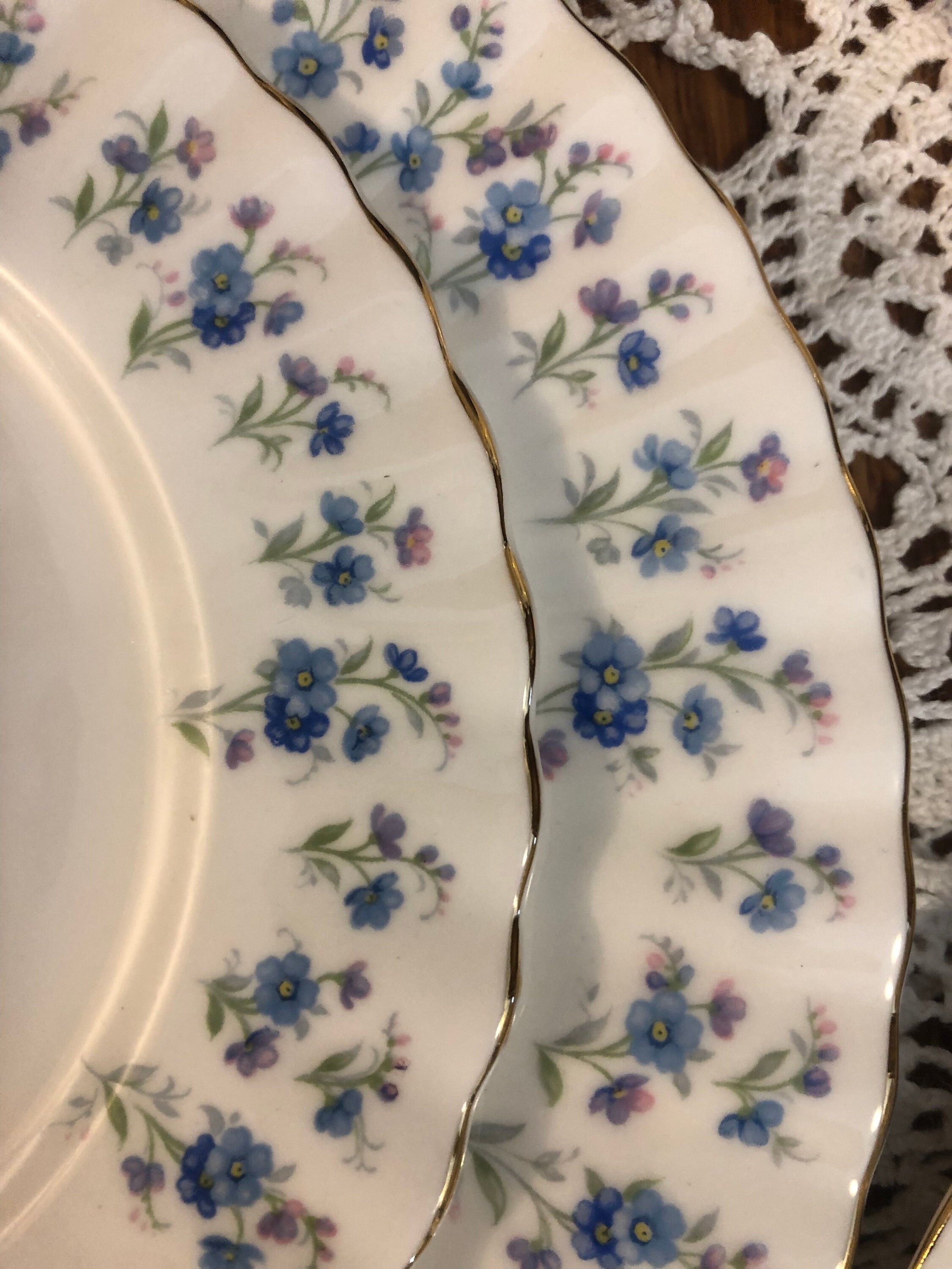 20 Piece Royal Albert Memory Lane Dinnerware Set Blue Flower | Etsy