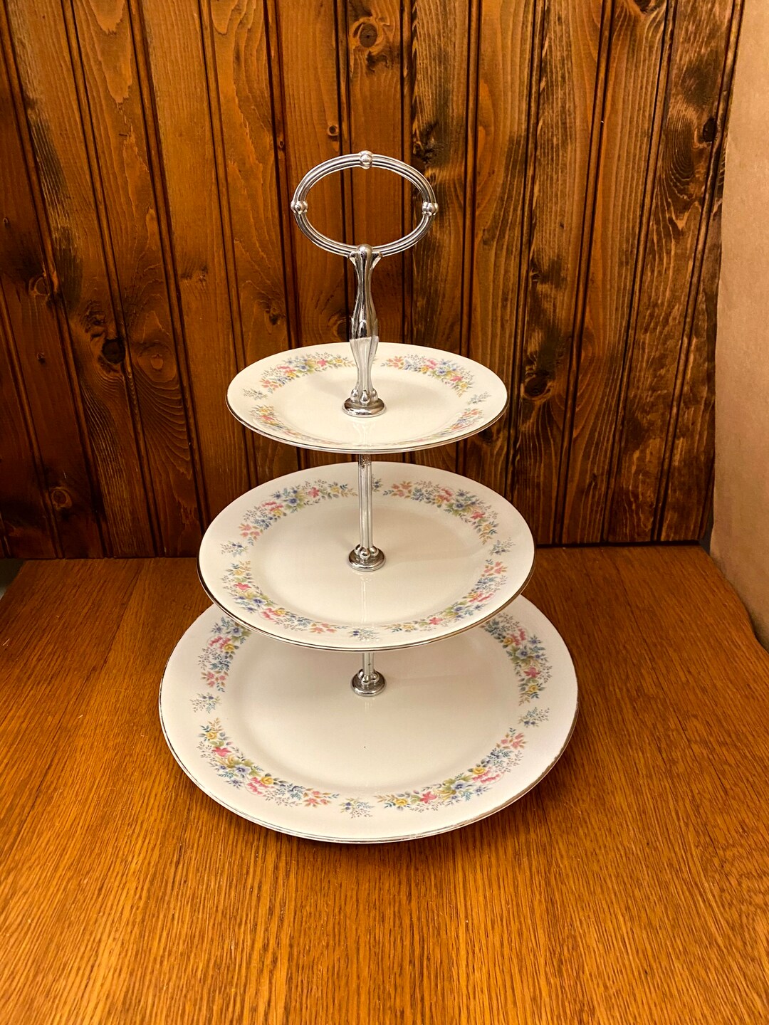 Wedgwood Fine Bone China, Aspen Pattern, 3 Tier Cake Stand - Etsy