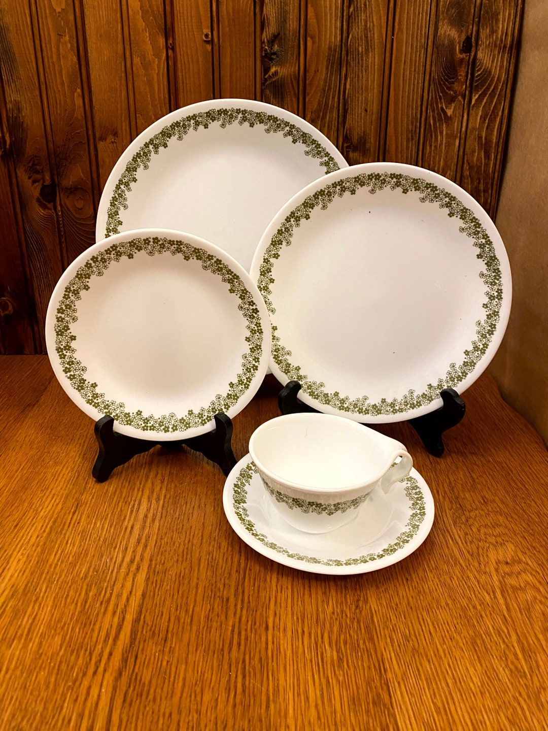 20 Piece, Corelle Spring Blossom, Crazy Daisy Pyrex Compatibles ...