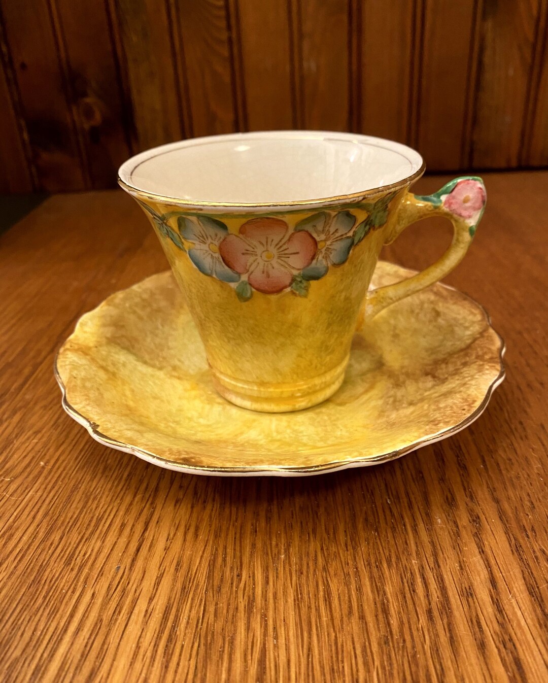 James Kent Fenton Flower Handle, Hand Painted Pansy's and Yellow ...