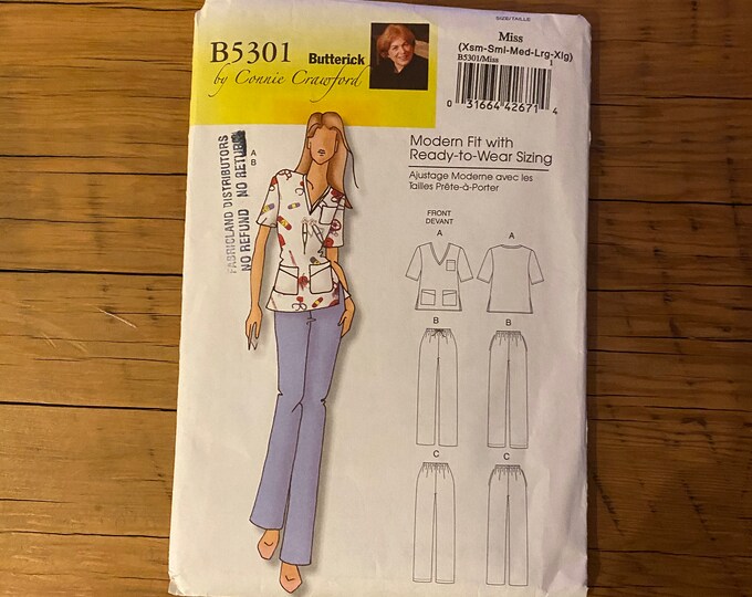 Butterick B5301 Miss Hospital Scrubs by Connie Crawford, Health Care ...