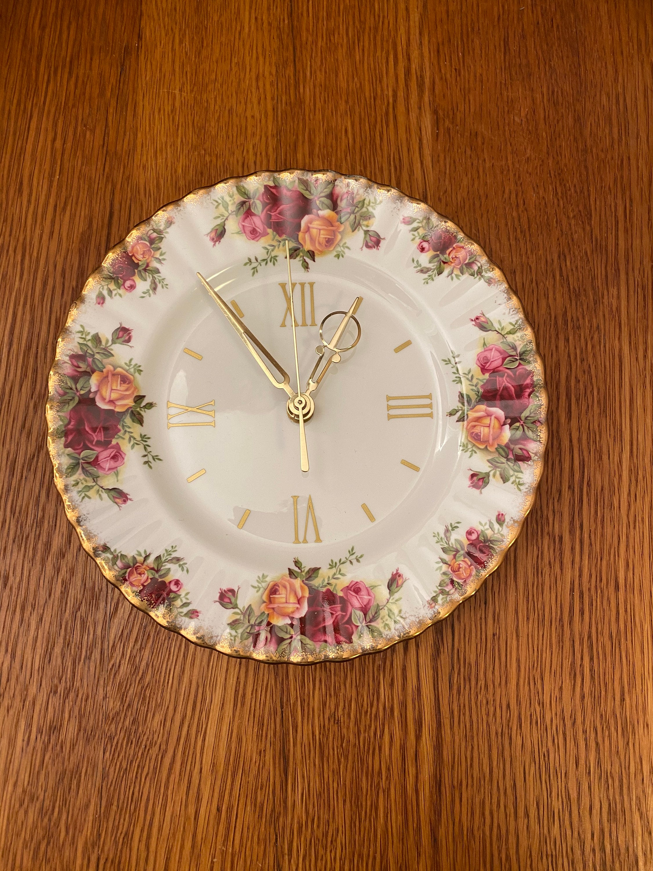 Permanent Vinyl Clock Face Decal for China Plates | Etsy