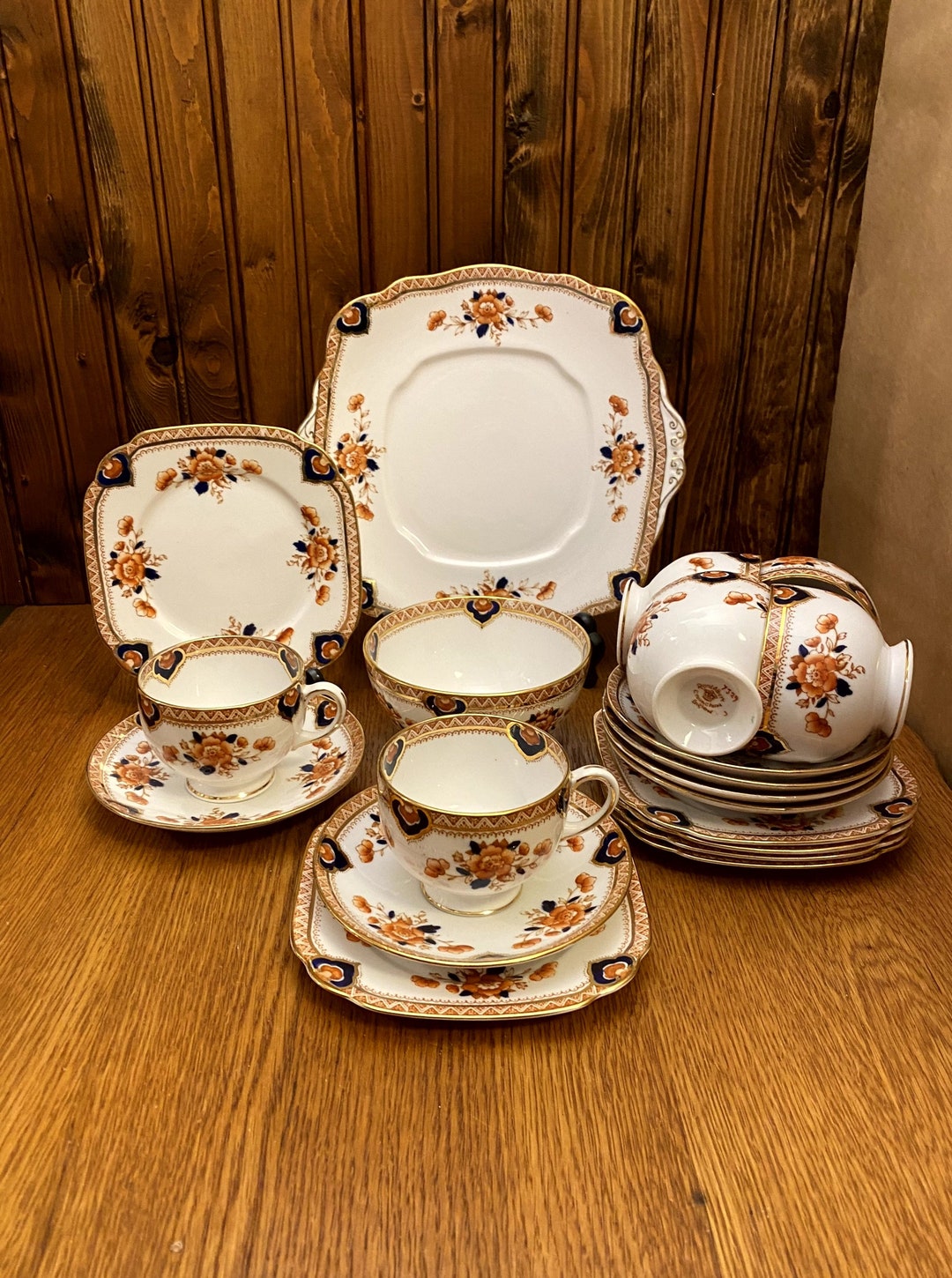 20 Piece Royal Albert Crown China Imari 7329 Dessert Set, Imari ...