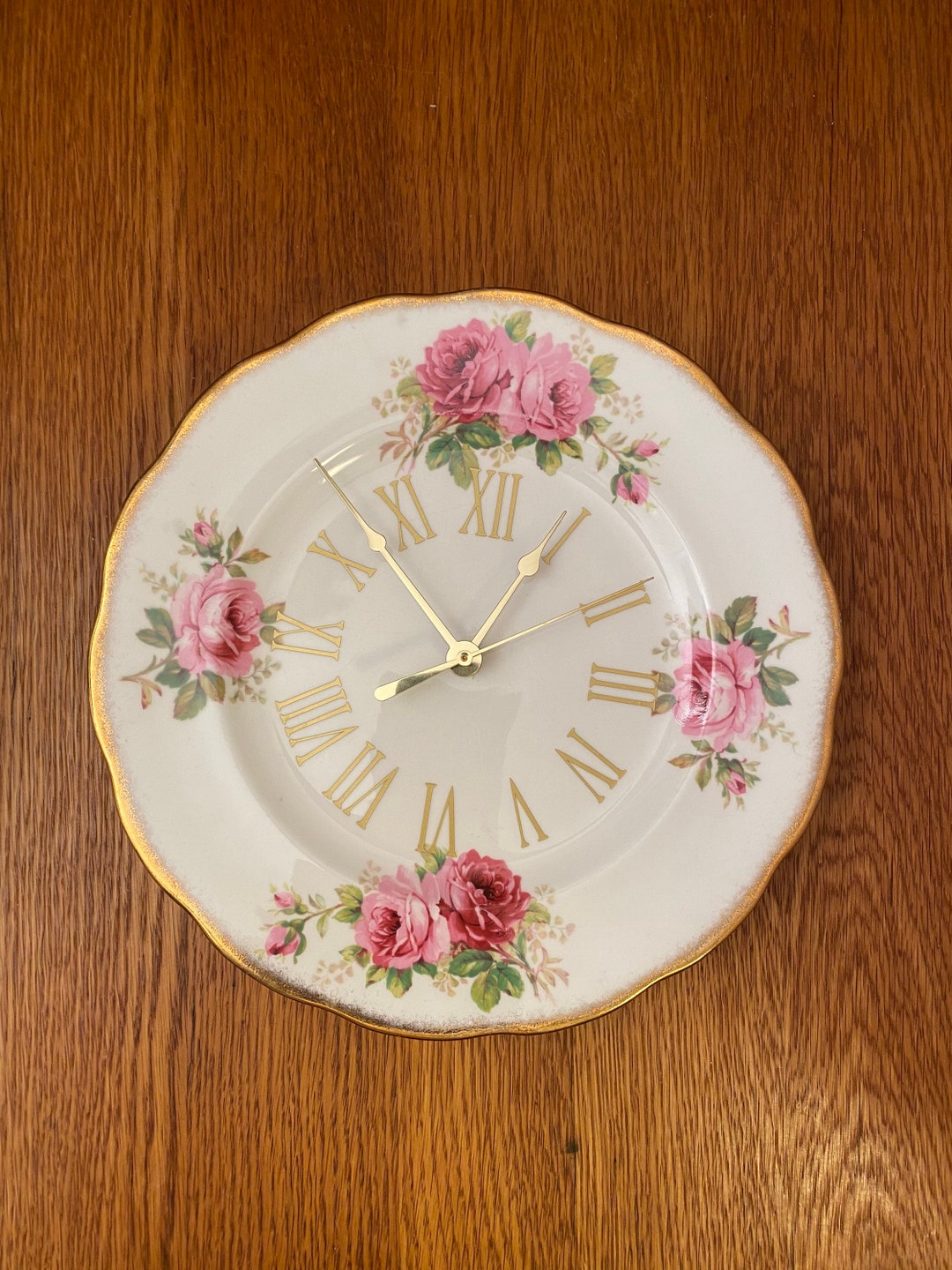Royal Albert American Beauty Large Wall Clock - Etsy