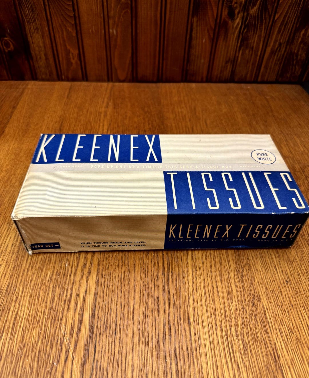 1959 Kleenex Box, New Old Stock Featuring a Promo Album Mail in With ...