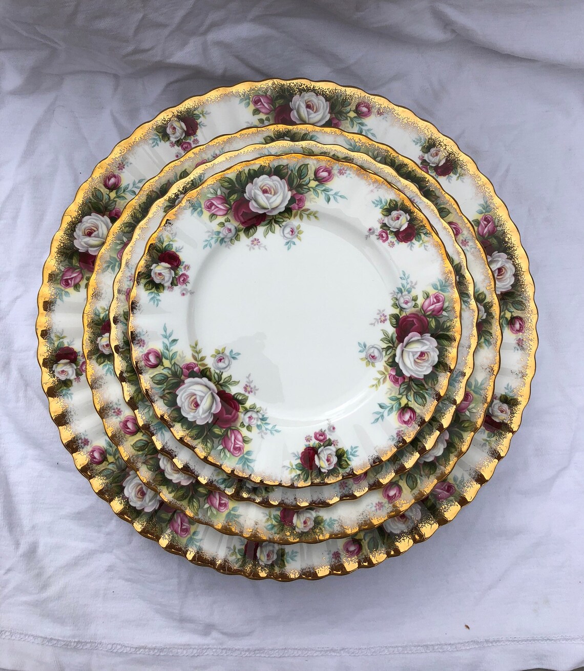 Royal Albert Celebration Dinner Plate Salad Plate Dessert - Etsy