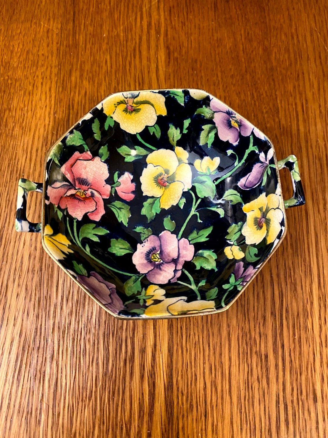 Royal Winton Grimwades May Festival Chintz, Multi Color Pansy's Cake ...