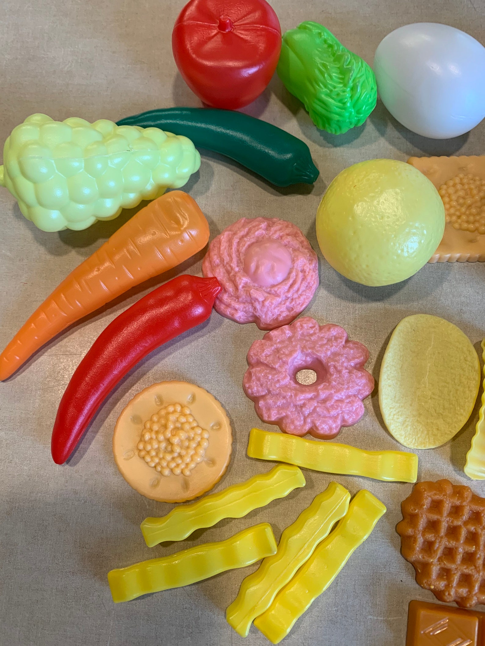 Plastic Play Food Preschool Homeschool Pretend Kitchen Corn - Etsy