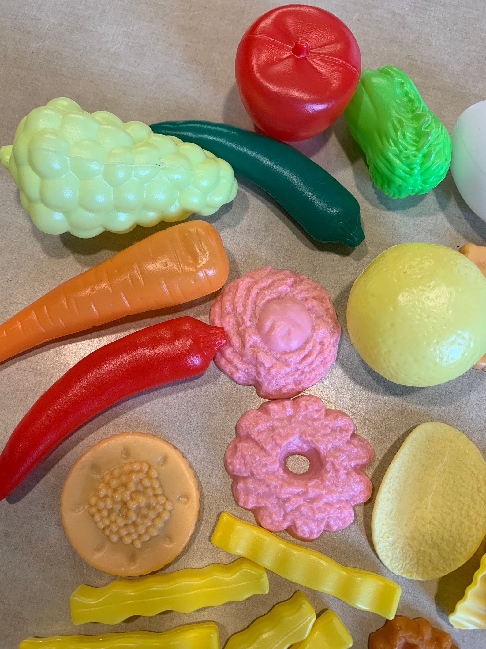 Plastic Play Food Preschool Homeschool Pretend Kitchen Corn - Etsy