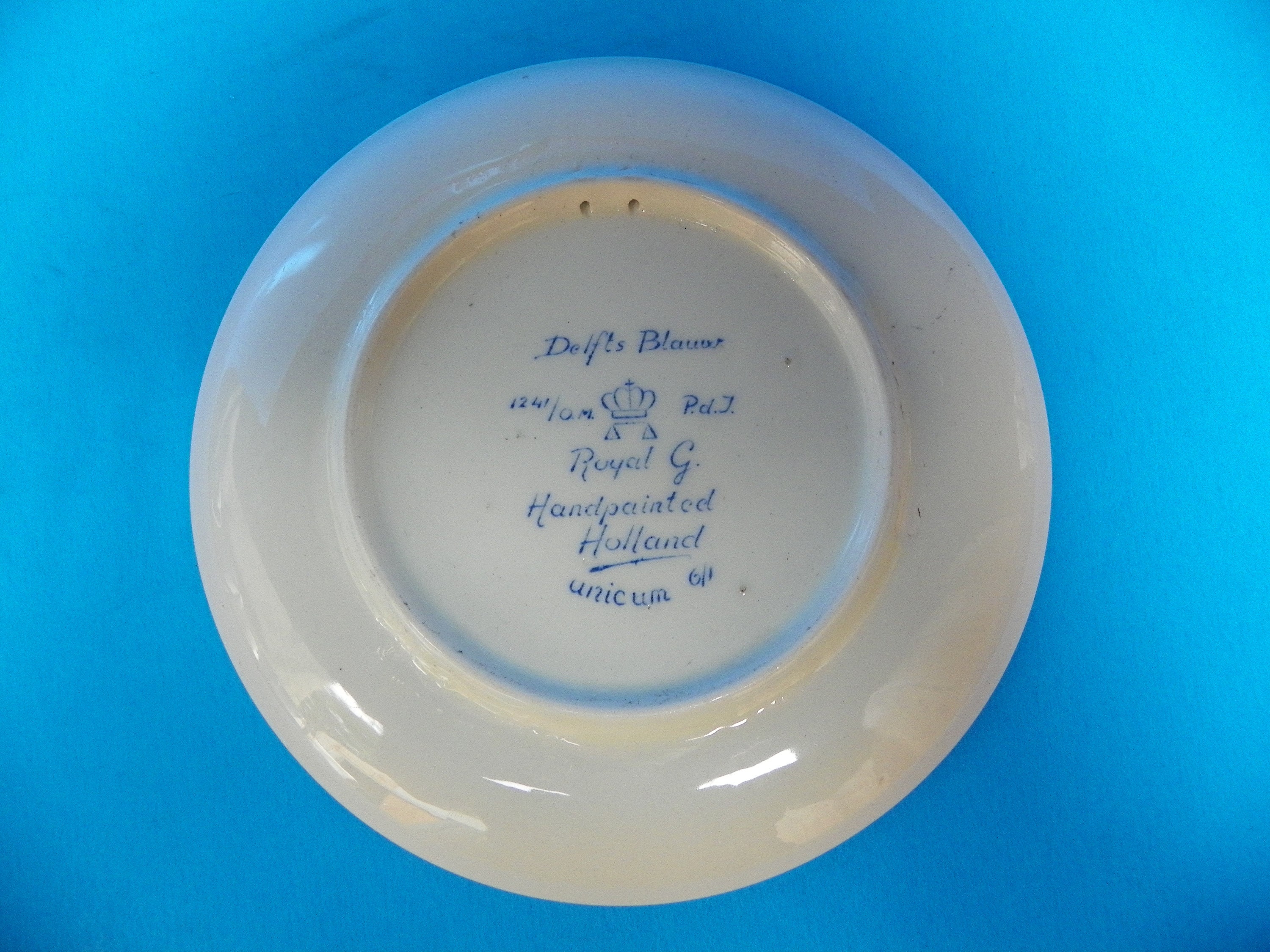 Vintage Delfts Blauw Royal G Wall Plate, “the Merry Drinker” Frans Hals ...