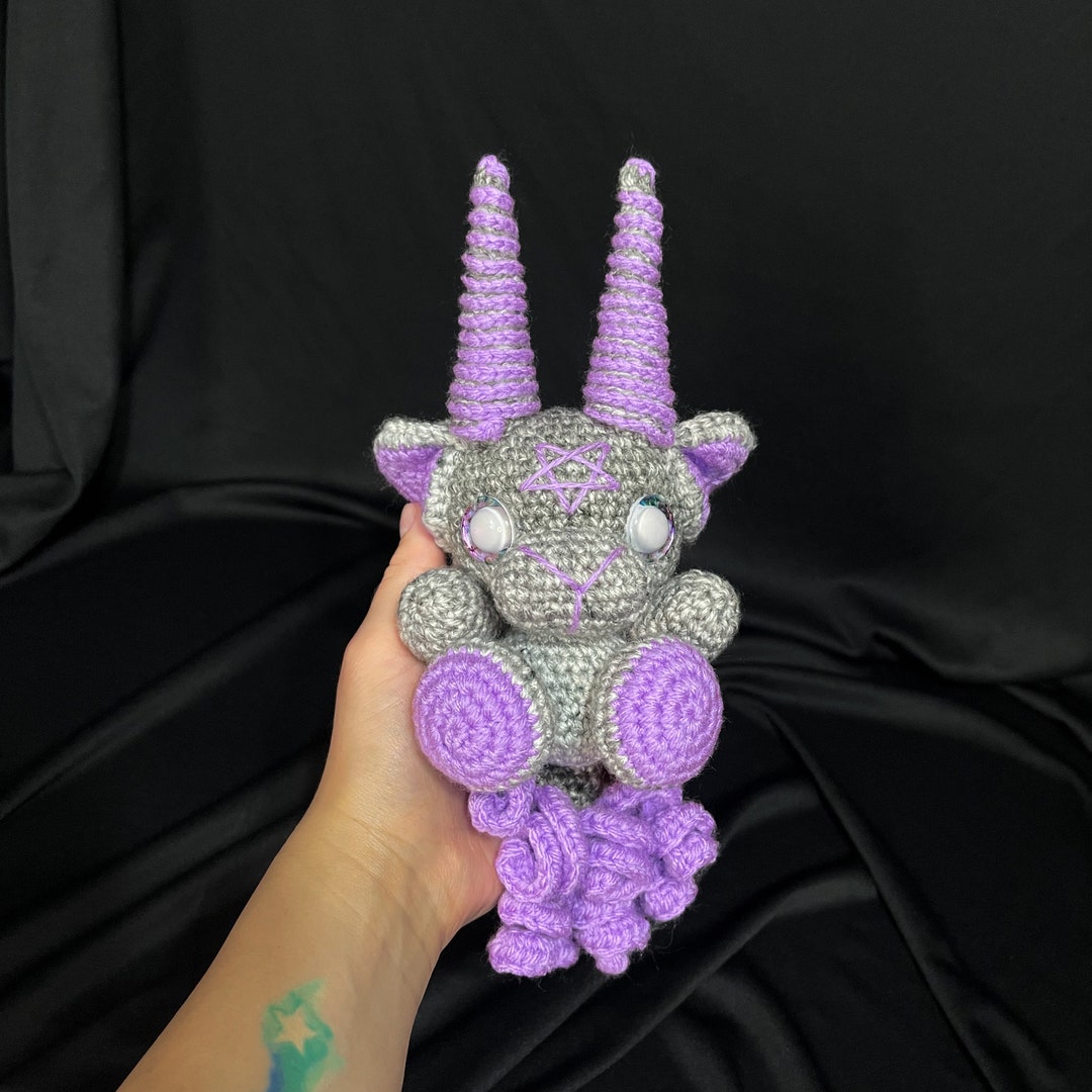 Crochet Baphomet, Goat Doll, Crochet Goat, Crochet Pastel Baphomet - Etsy