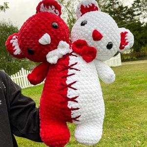 Jumbo Two Headed Plushie, Jumbo Crochet Doll, Two Head Crochet Plushies ...