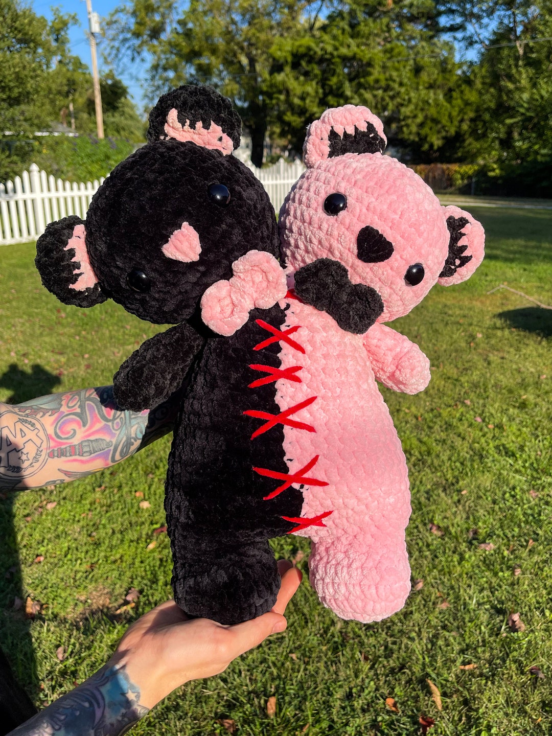 Jumbo Two Headed Plushie, Jumbo Crochet Doll, Two Head Crochet Plushies ...