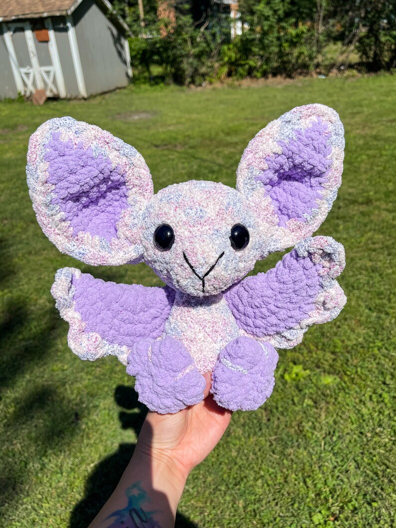 Crochet Bat Plushie Large Bat Amigurumi Large Plush Plush - Etsy