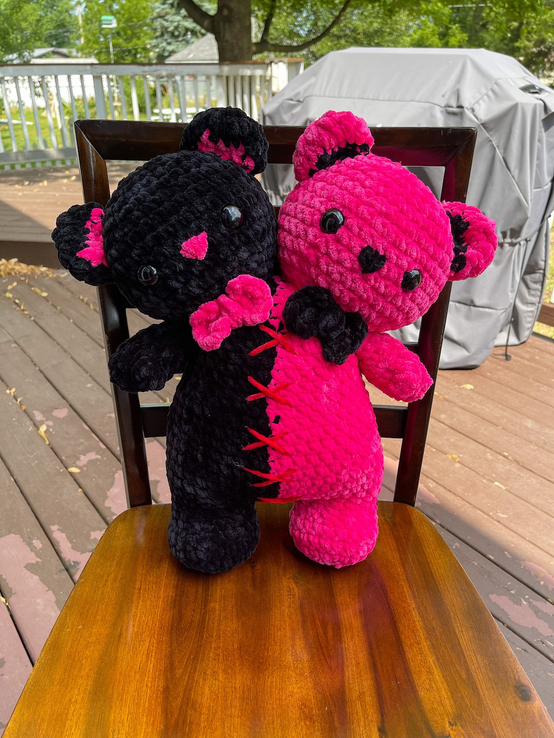 Jumbo Two Headed Plushie Jumbo Crochet Doll Two Head Crochet - Etsy