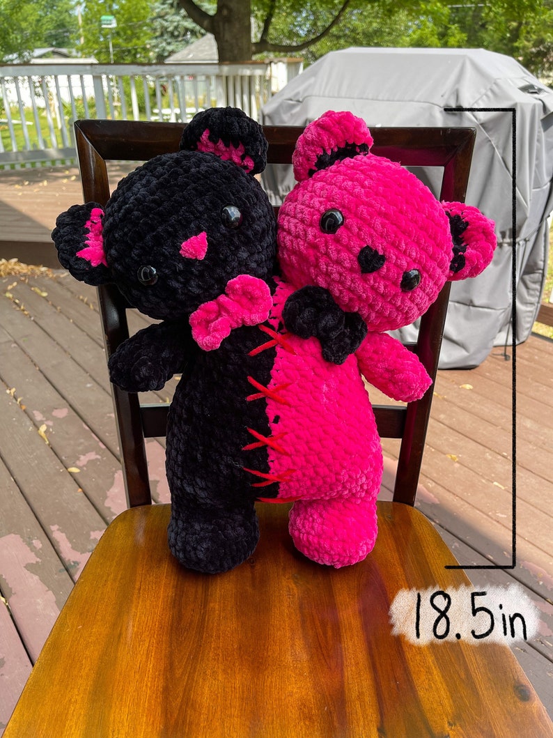 Jumbo Two Headed Plushie Jumbo Crochet Doll Two Head Crochet - Etsy