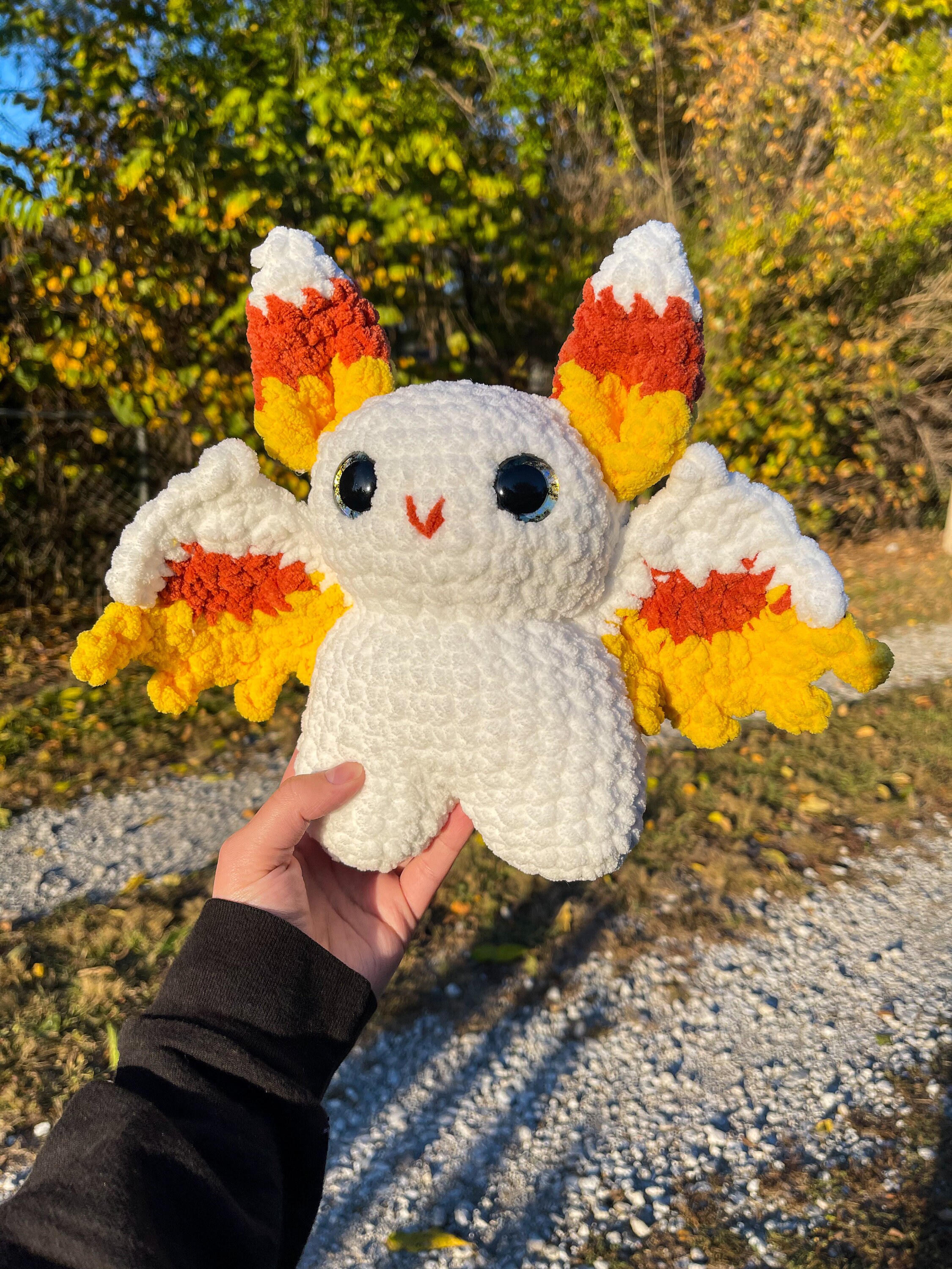 Crochet Bat, Candy Corn Bat, Spooky Bat Plush, Plush Candy Corn Bat ...