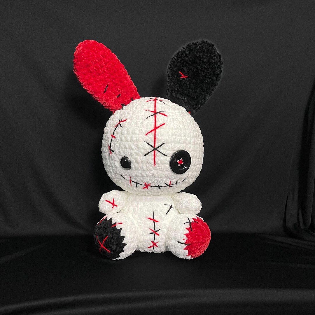 Jumbo Zombie Bunny Plushie, Jumbo Crochet Doll, Bunny Crochet Plushies ...