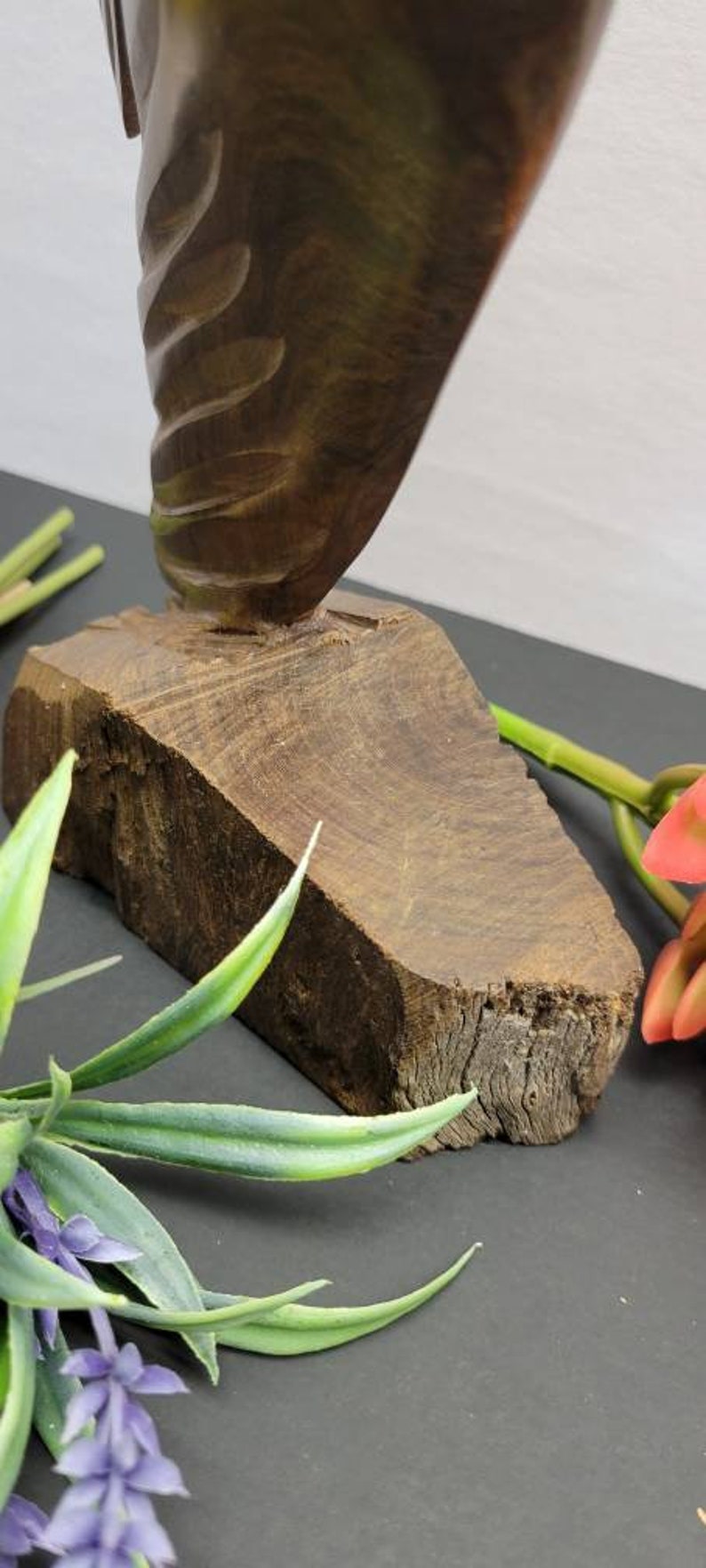 Ironwood Angel Fish Sculpture Vintage Hand Carved Tropical - Etsy