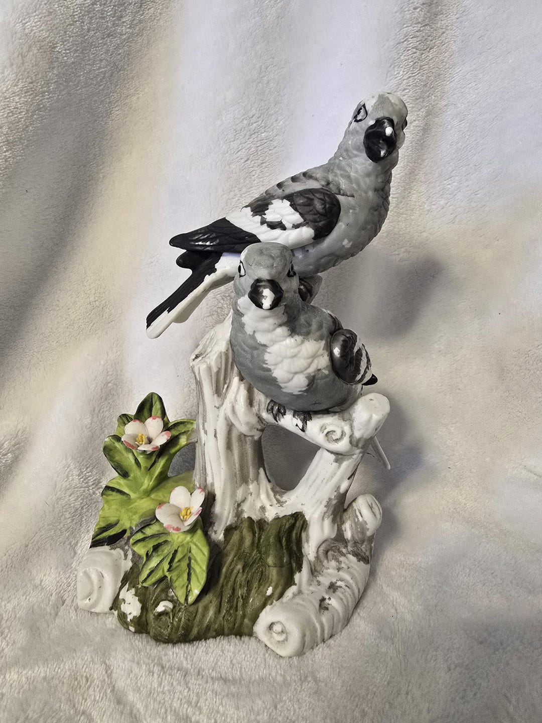 HOMCO Masterpiece Porcelain Gentle Beginnings Mockingbird Bird Figurine ...