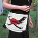 Southwest Roadrunner Wool Crossbody Purse Vintage Red | Etsy