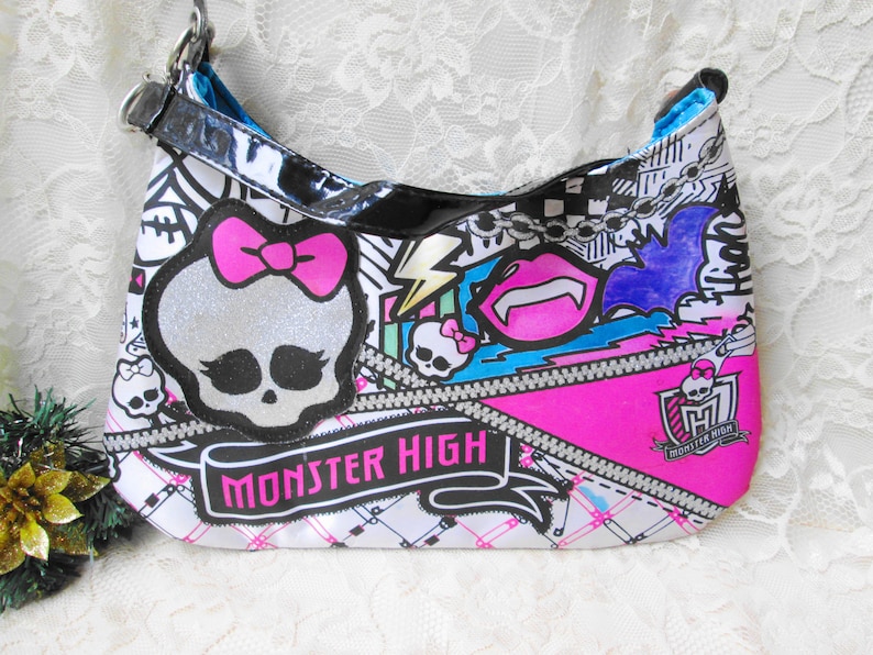 Monster High Glittery Purse Girl's Handbag Top Handle or Shoulder Bag ...