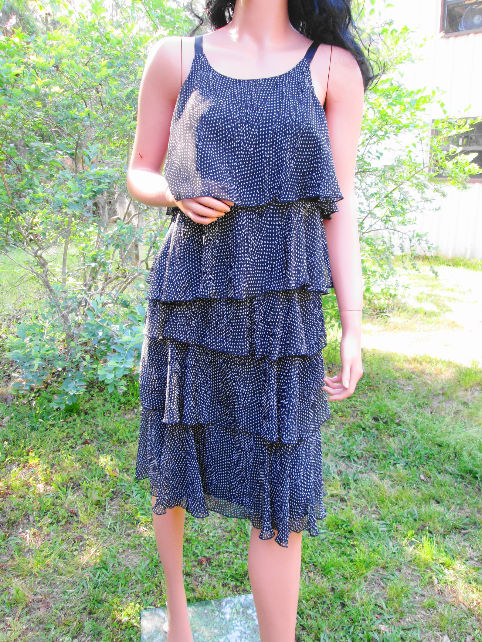 Women Shimmy Layered Dress Vintage Tiered Sz 12 Women Girl | Etsy