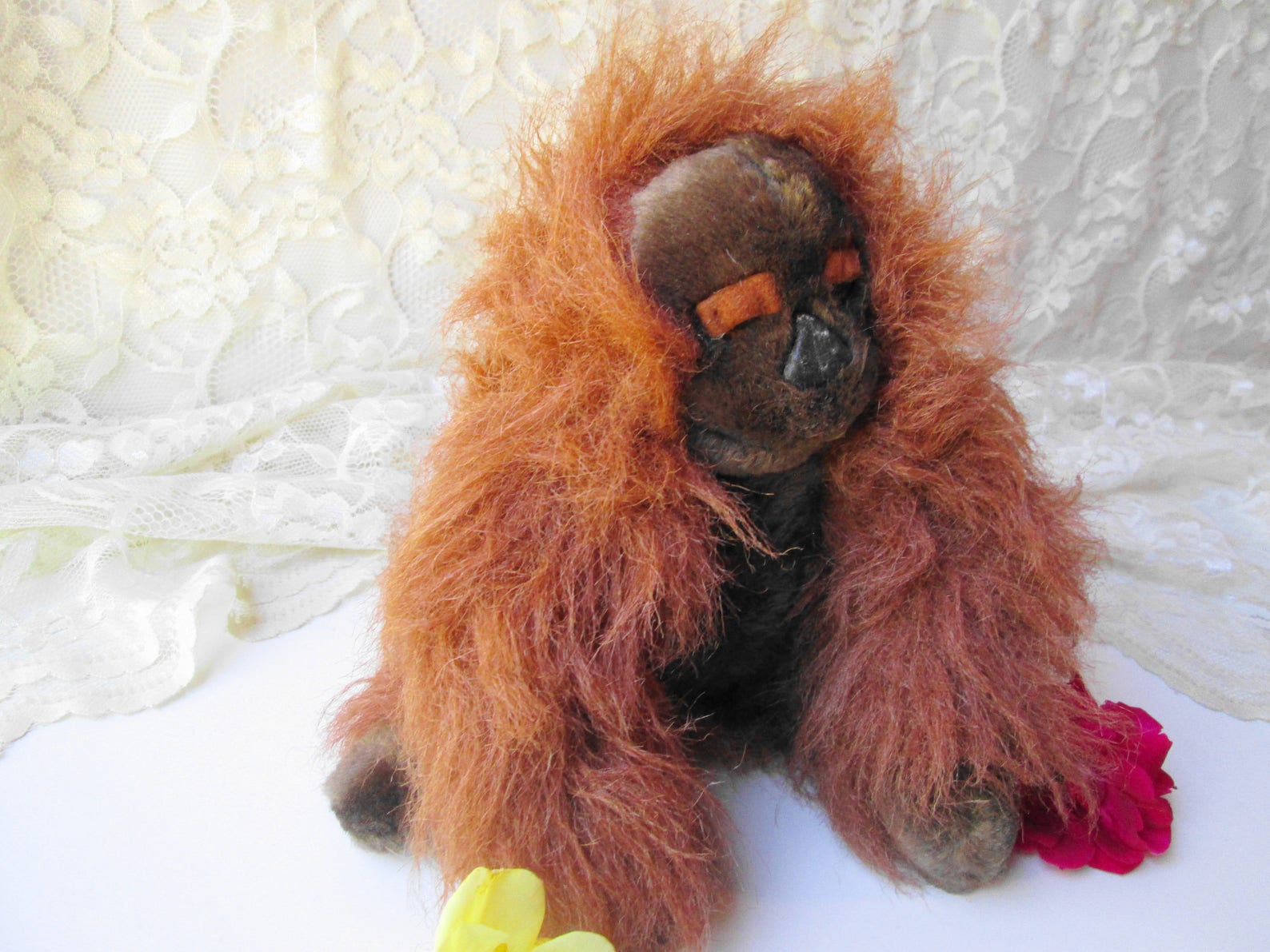 Plush Stuffed Ape Monkey Doll Toy Vintage Furry Chosun | Etsy