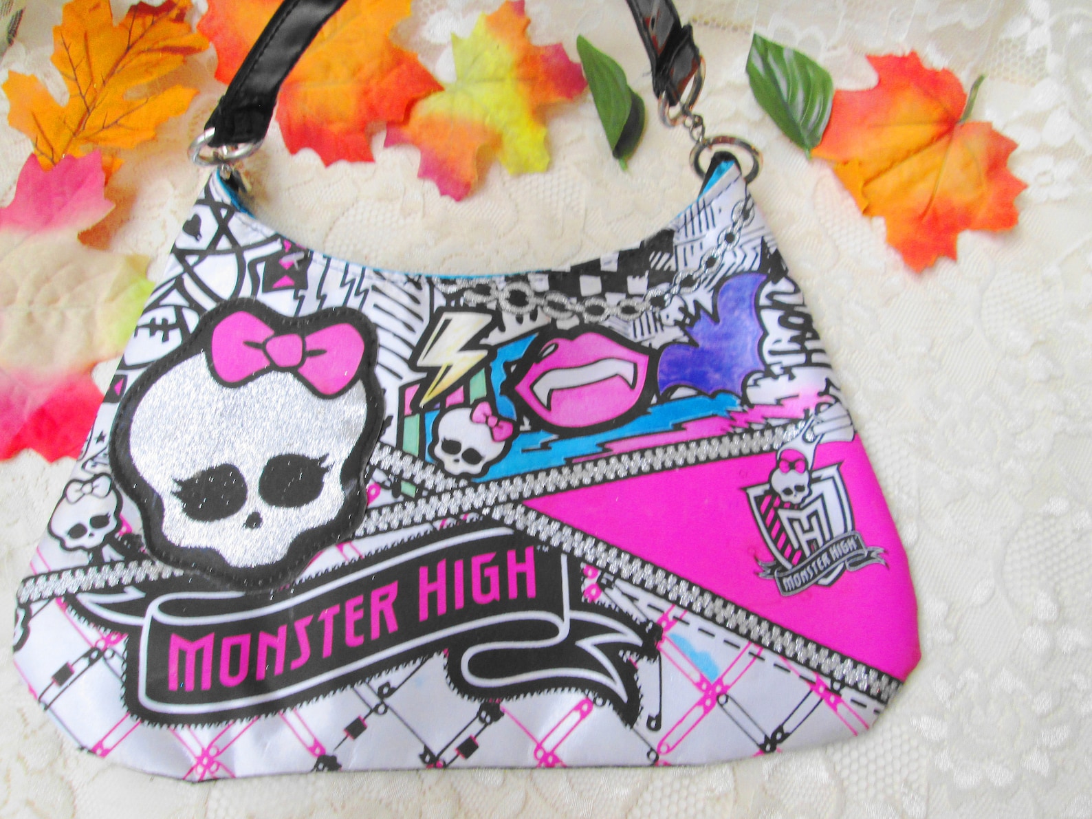 Monster High Glittery Purse Girl's Handbag Top Handle or Shoulder Bag ...