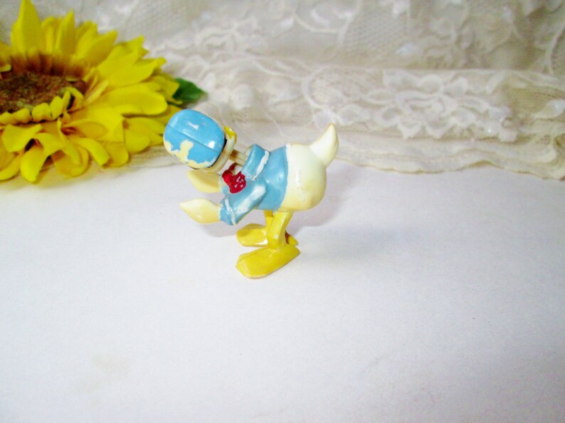 Donald Duck Miniature Bobblehead Toy Vintage Disney Character Nodder ...