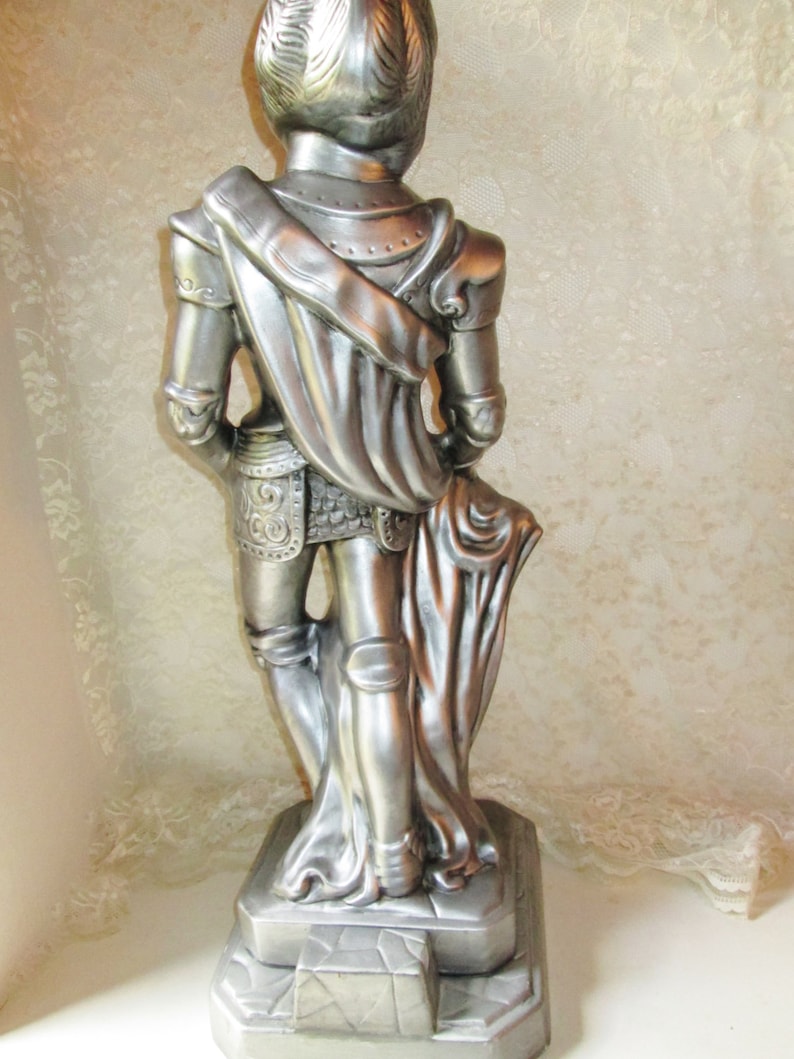 Large Medieval Knight Statue Figure 27 Chalkware Figure - Etsy