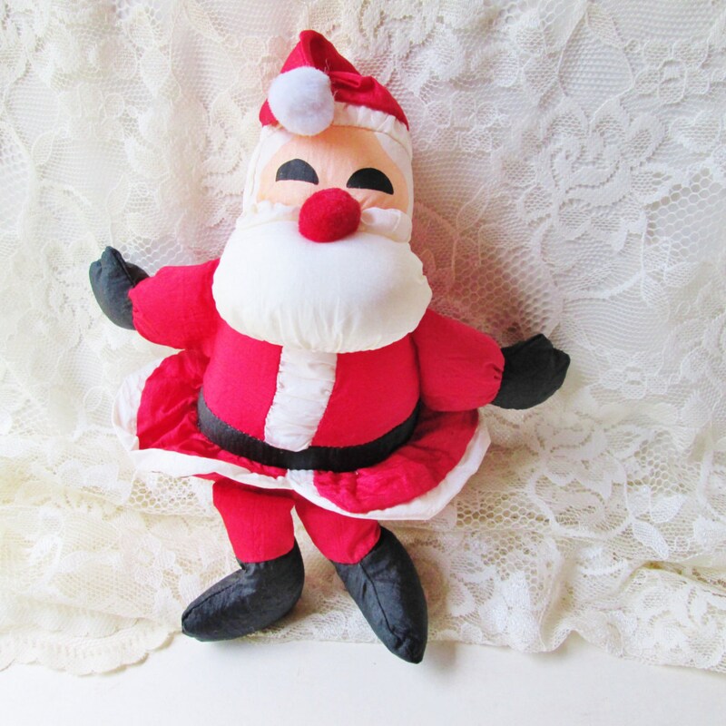 Stuffed Santa Claus Toy - Etsy