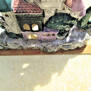 Large Fish Aquarium Storybook Castle Figure Rock Scene 13 Porcelain ...