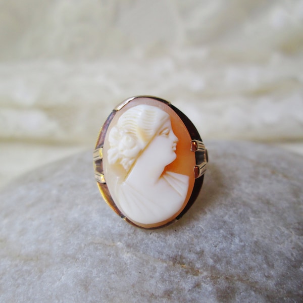 Antique Cameo Ring - Etsy