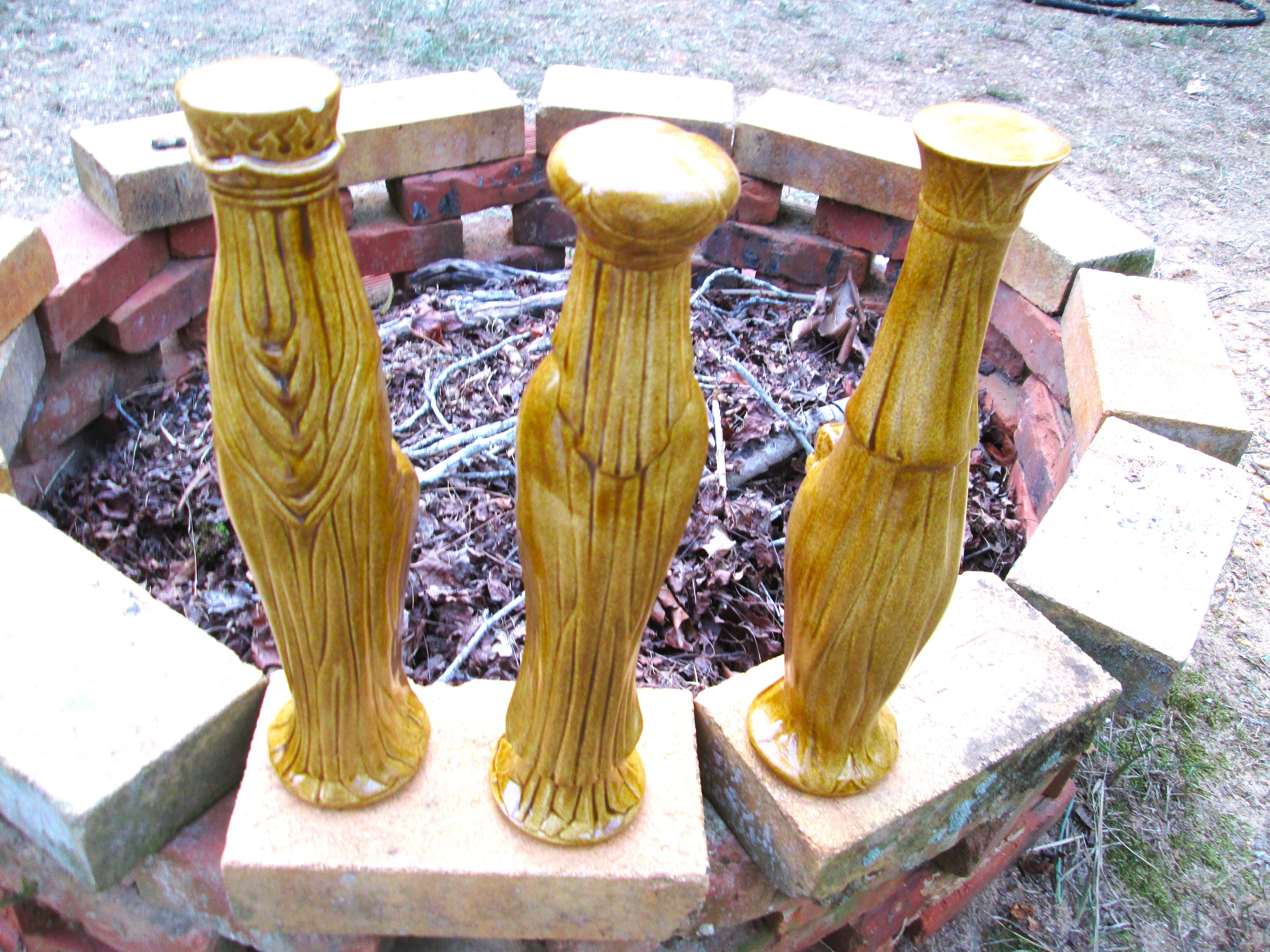 Large 3 Wise Men Magi Three Kings 13" Christmas Nativity Figures Glazed ...
