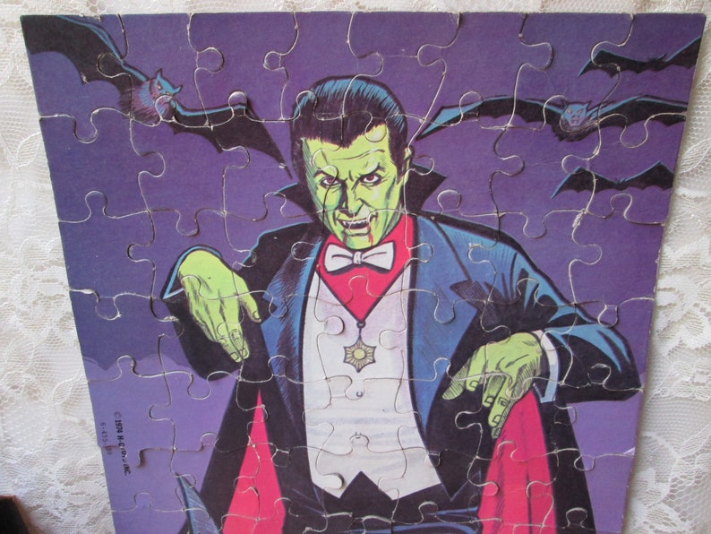 Creepy Creatures Dracula Puzzle Large 20 Dracula Monster - Etsy