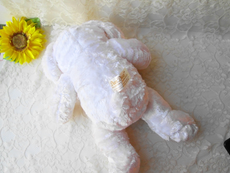 Plush Easter Bunny Rabbit Dan Dee Collectors Choice White Pink | Etsy