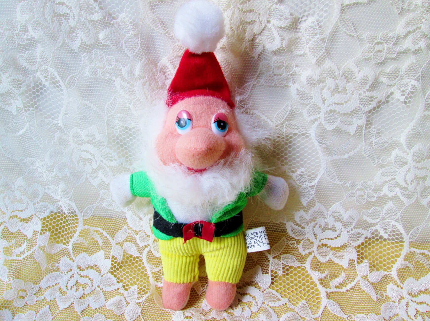 Christmas Elf Plush Doll Toy Vintage Santas Elf Stuffed Animal - Etsy UK