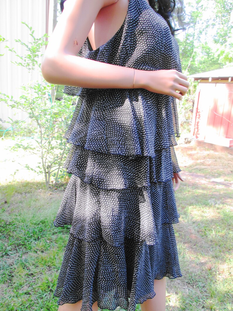 Women Shimmy Layered Dress Vintage Tiered Sz 12 Women Girl | Etsy