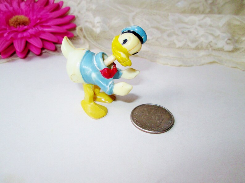 Donald Duck Miniature Bobblehead Toy Vintage Disney Character Nodder ...