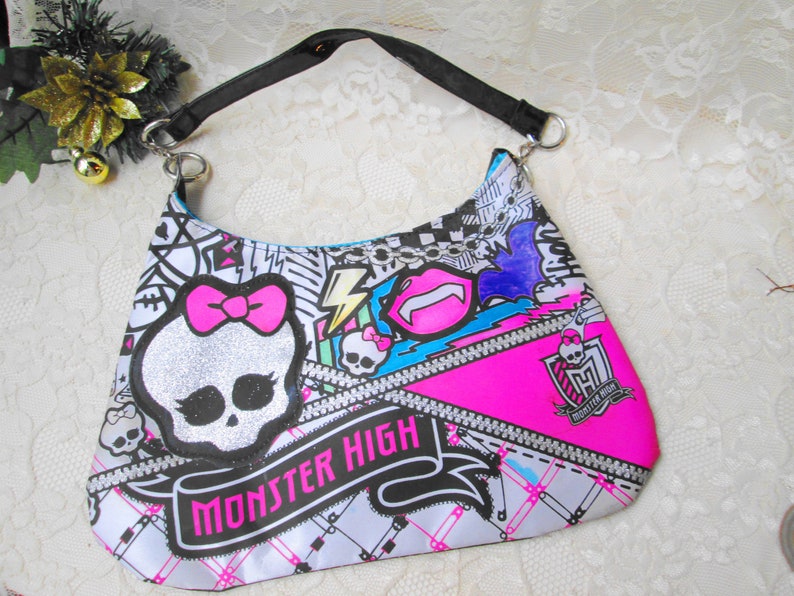 Monster High Glittery Purse Girl's Handbag Top Handle or Shoulder Bag ...