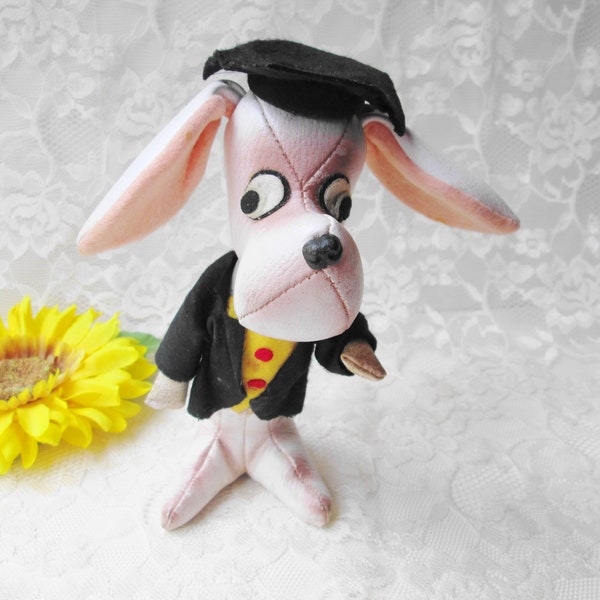 Graduation Stuffed Dog - Etsy