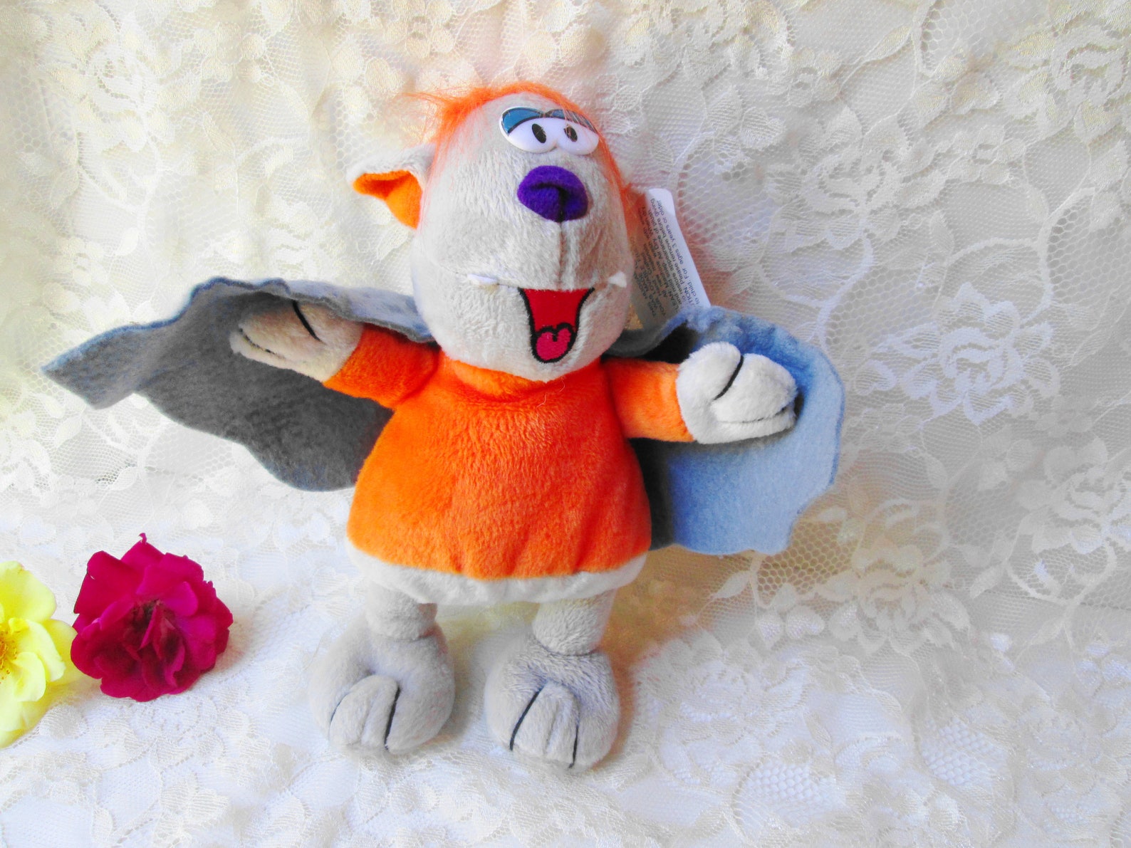 Plush Vampire Doll Toy Vintage Stuffed Vampire Monster Doll W | Etsy