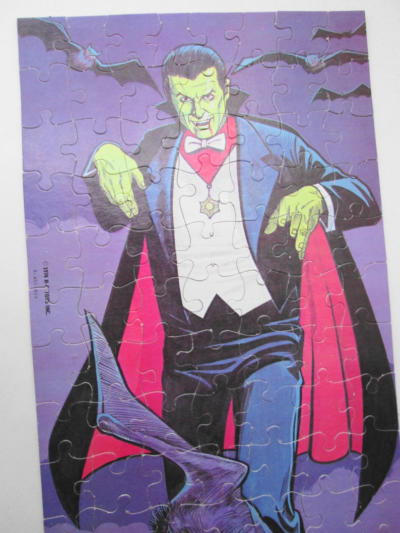 Rare Creepy Creatures Dracula Monster Jigsaw Puzzle Complete W - Etsy