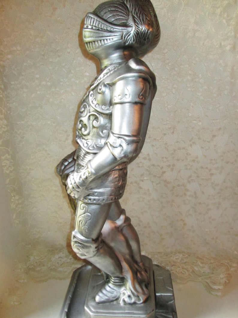 Large Medieval Knight Statue Figure 27 Chalkware Figure | Etsy