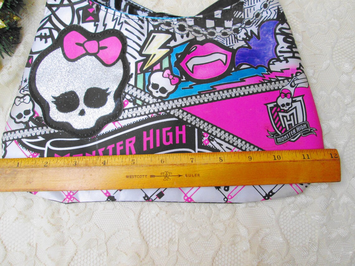 Monster High Glittery Purse Girl's Handbag Top Handle or Shoulder Bag ...