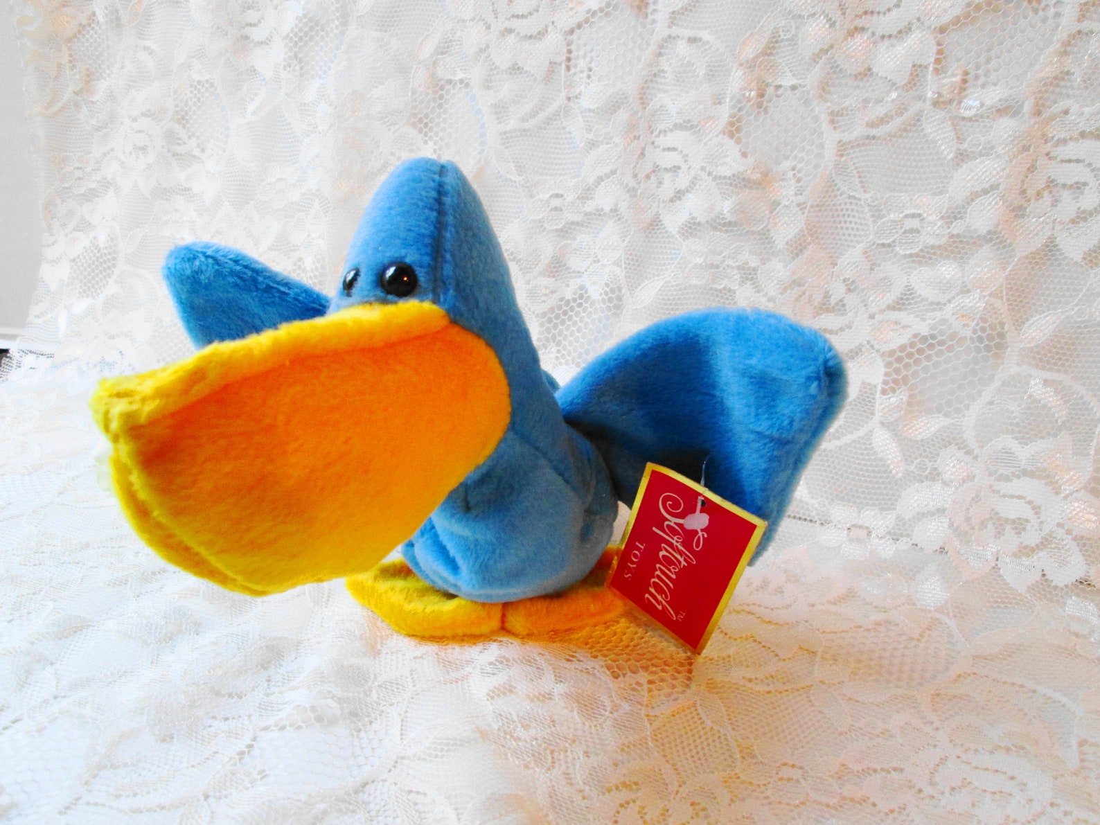 Blue Pelican Bird Plush Stuffed Animal Toy Doll Vintage | Etsy